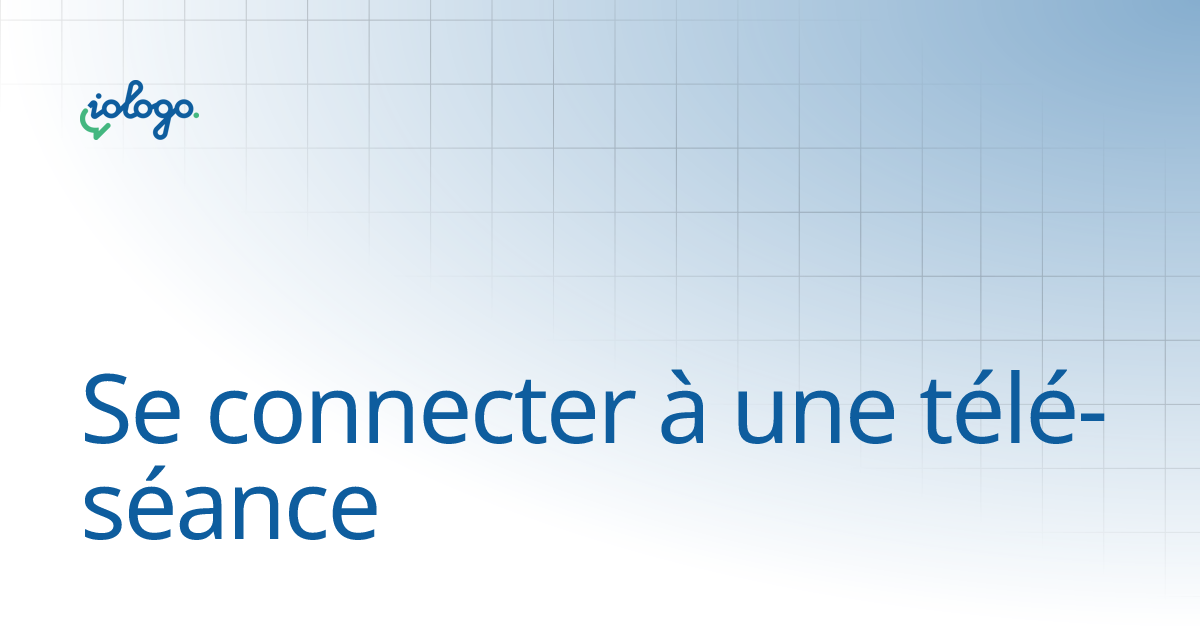Se connecter à une télé-séance | iologo